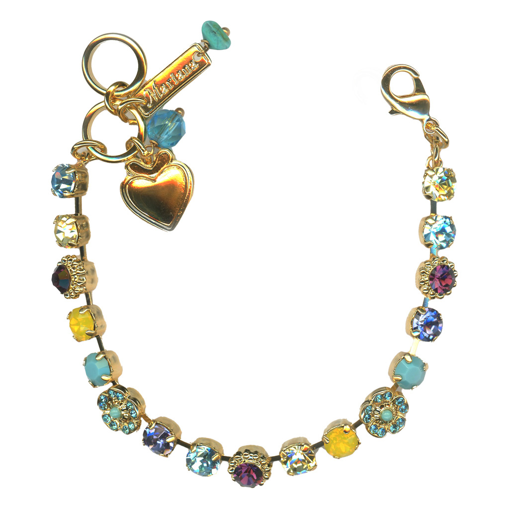 Mariana Petite Flower Bracelet Vineyard Veranda on Gold – Shop ...