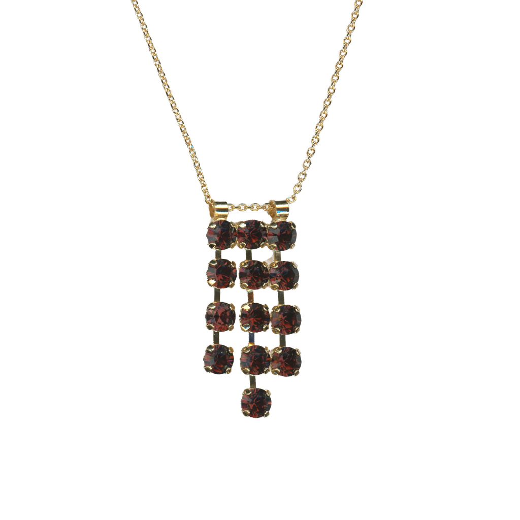 Mariana Mini Waterfall Necklace in Bonfire on Gold – Shop Beautiful ...